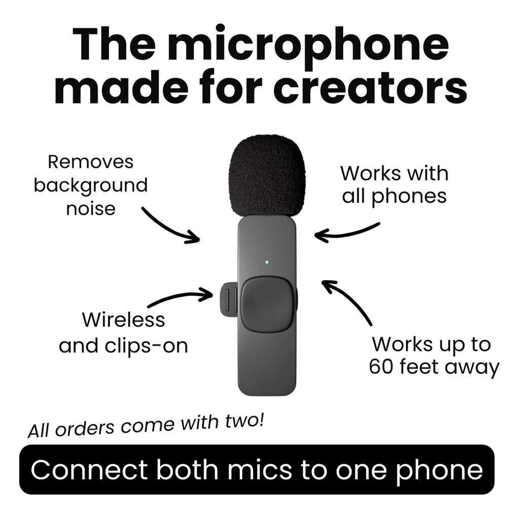Magic Pop Mic™ | Portable UGC Creator Microphone